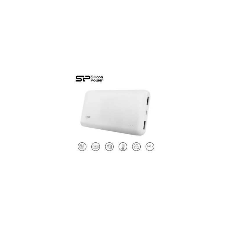 Power Bank Sp S200 20,000 Mah Pvc White